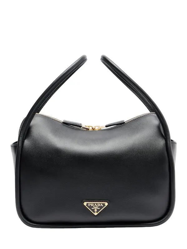 Prada Darling Leather Tote Bag - Black