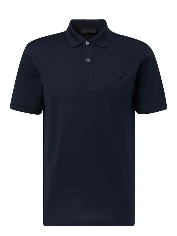 Prada Cotton Polo Shirt - Blue