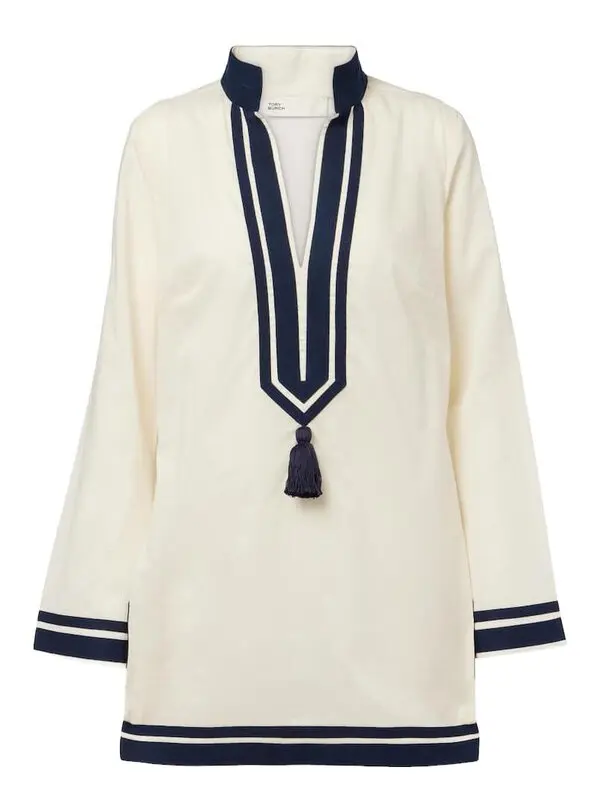 Tory Burch Cotton Voile Tunic - White