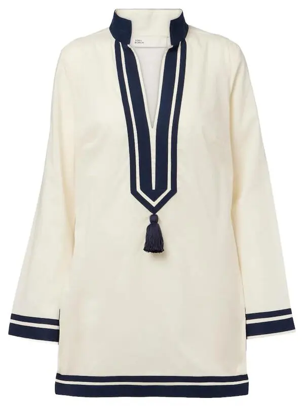 Tory Burch Cotton Voile Tunic - White