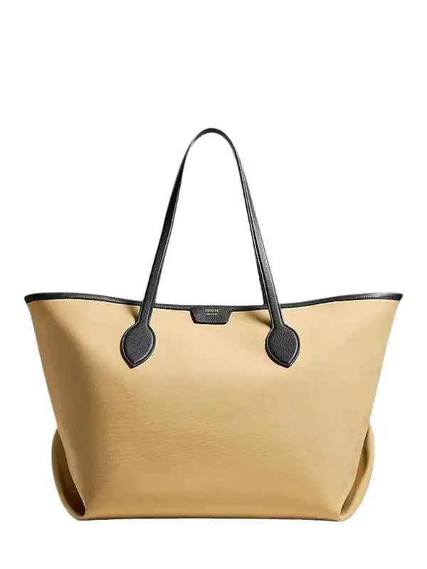 Khaite Amelia Leather Tote - Beige