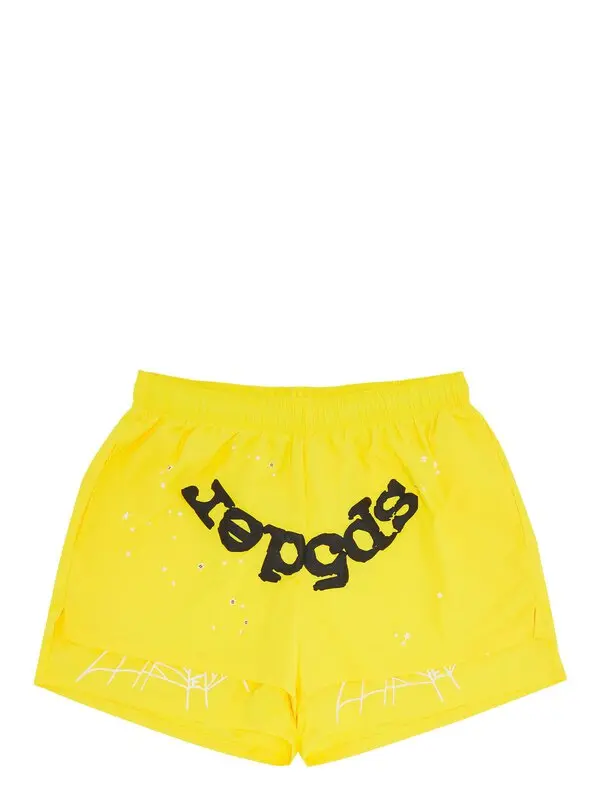 SP5DER Og Web Double Layer Short - Yellow