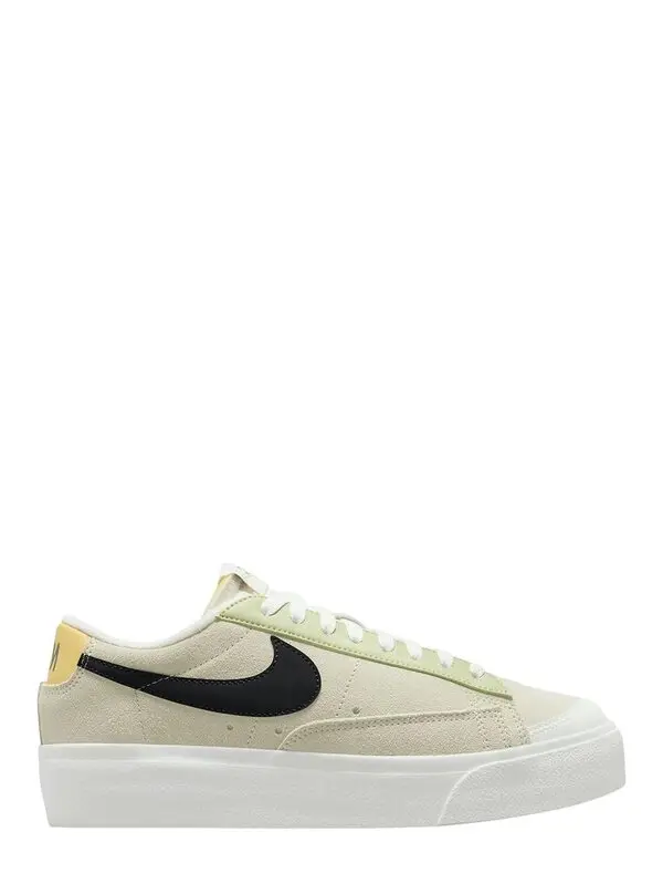 Nike Blazer Low Platform Reflective Swoosh - Cream