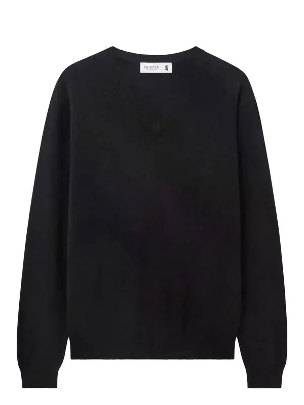Pringle Of Scotland V-neck Cashmere Jumper - Black