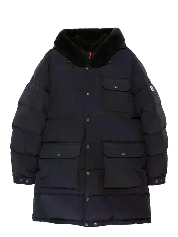 Moncler Rowan Mid-length Coat - Blue