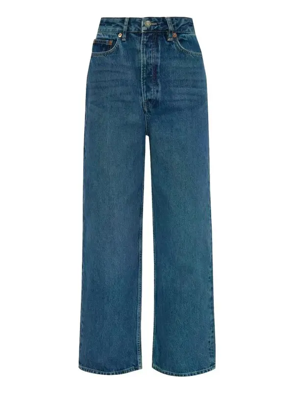 SAMSOE SAMSOE Organic Cotton Straight-leg Jeans - Blue