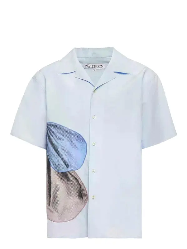 JW Anderson Balloon-print Shirt - Blue