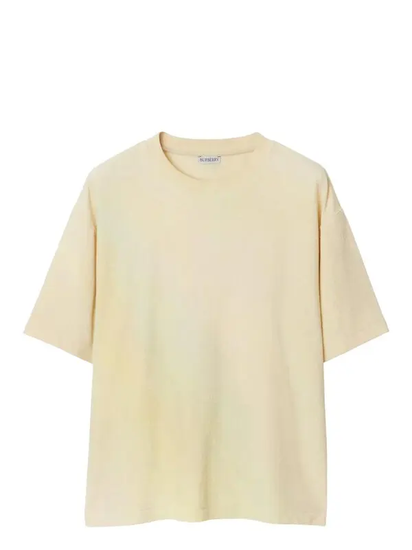 Burberry Round-neck Cotton T-shirt - Neutrals