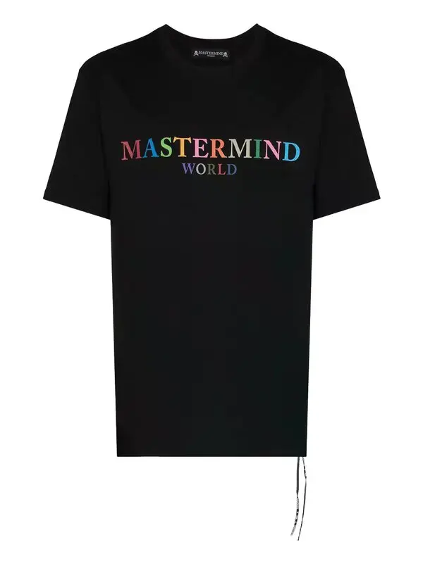 MASTERMIND WORLD Multicolour Logo Short-sleeve T-shirt - Black