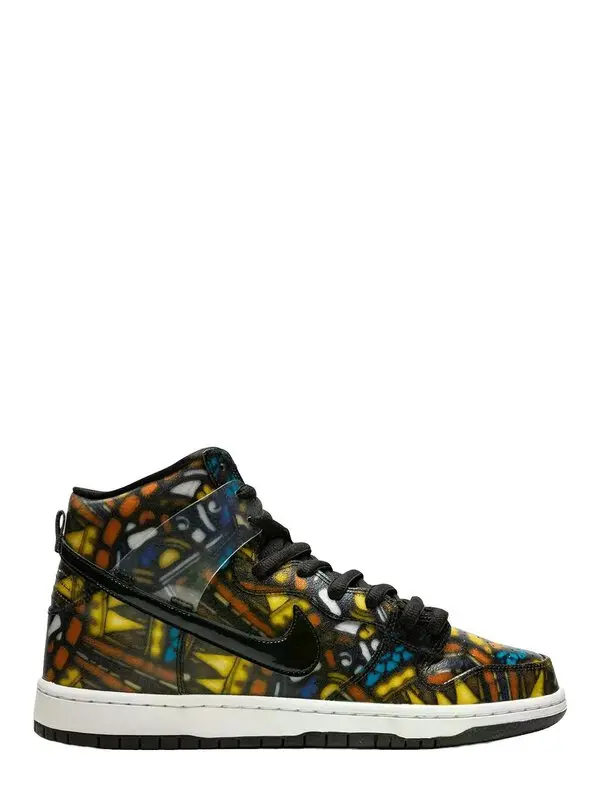 Nike X Concepts Dunk Hi Pro Sb "stained Glass" Sneakers - Black