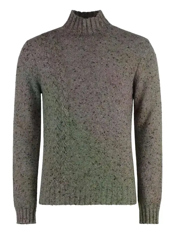 Malo Cashmere High-neck Sweater - Grey