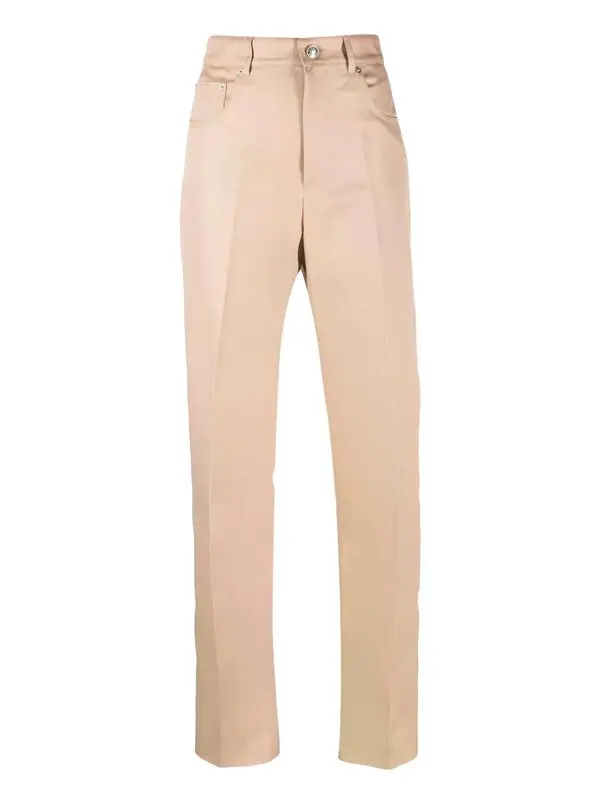 Sportmax High-waisted Straight-leg Trousers - Neutrals