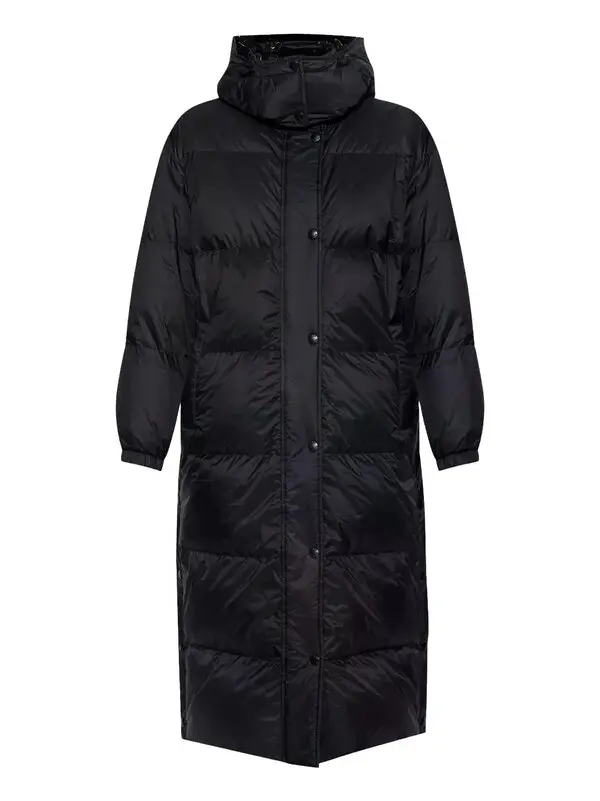 YVES SALOMON Reversible Parka Coat With Detachable Hood - Black