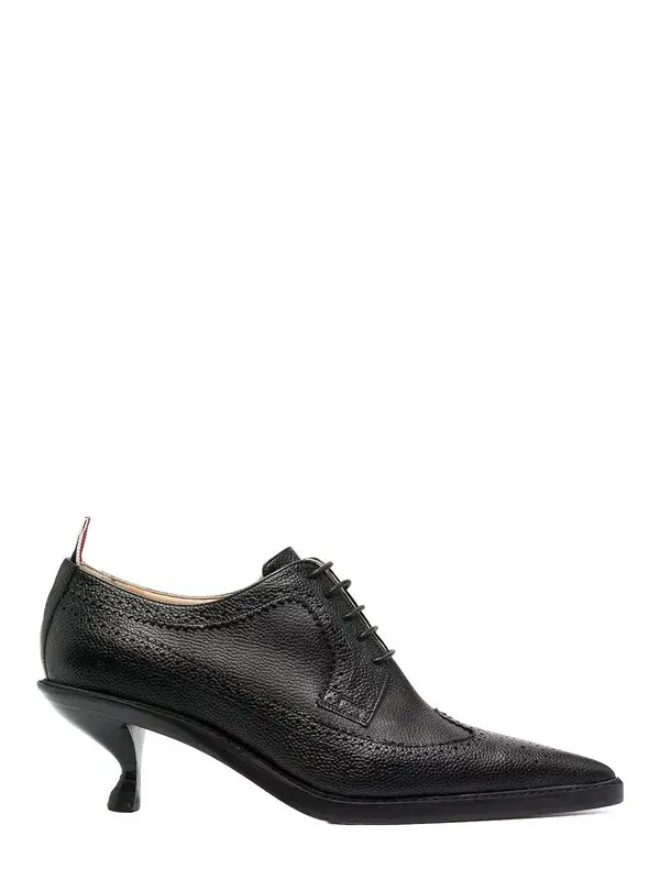 Thom Browne Longwing Brogues With Sculpted Heel - Black