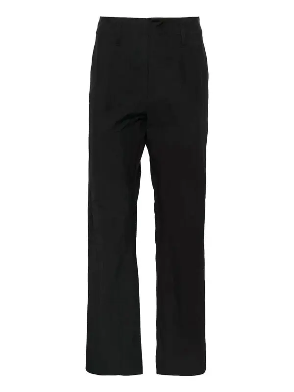POST ARCHIVE FACTION Mid-rise Straight-leg Trousers - Black