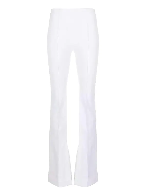 Adam Lippes Eva Flared-leg Trousers - White