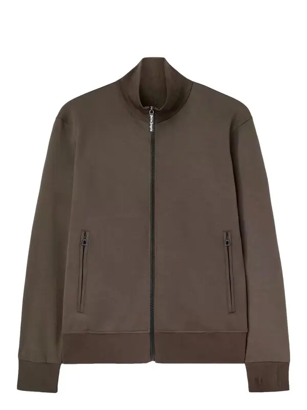 Palm Angels Logo-print Zip-up Track Jacket - Brown