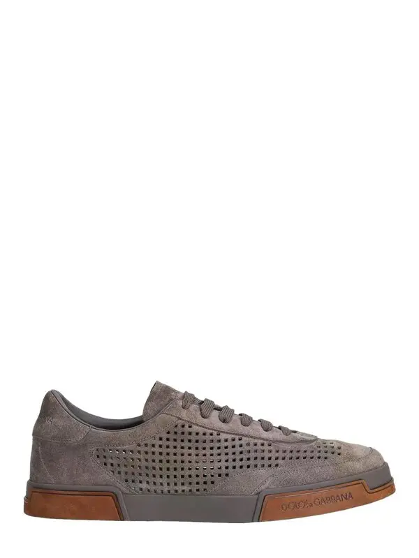 Dolce & Gabbana Suede Lace-up Sneakers - Brown