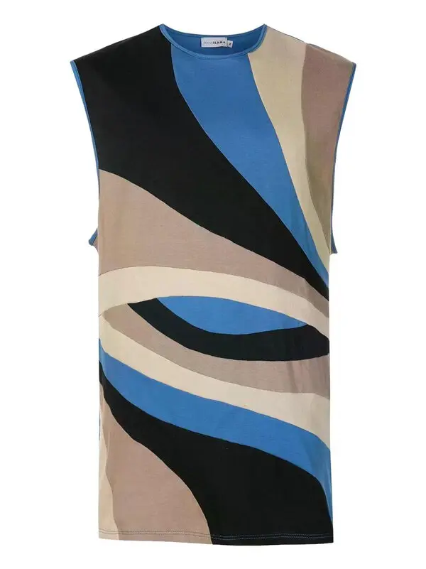 AMIR SLAMA Colour-block Panelled Tank Top - Neutrals