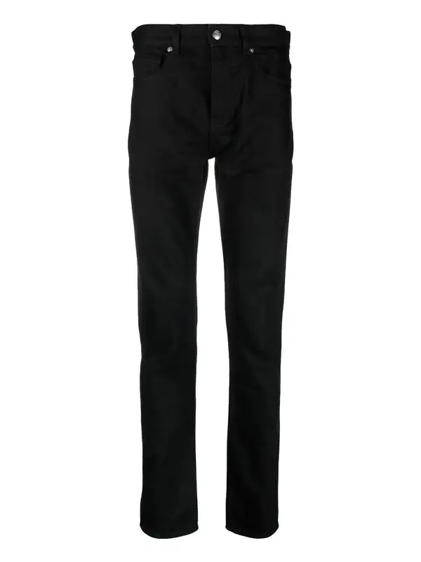 Zadig&Voltaire Straight-leg Jeans With Logo Patch - Black