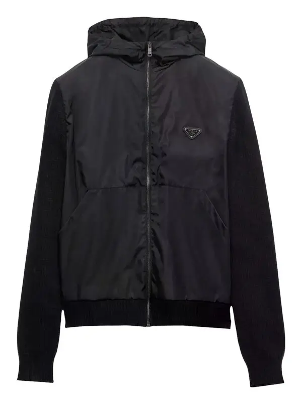 Prada Gabardine Hoodie - Black