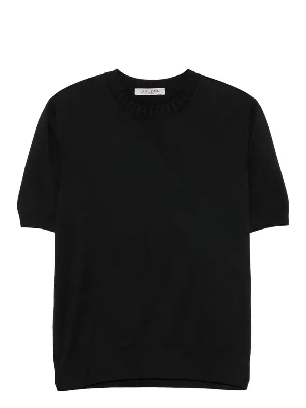 FILERIA Fine-knit T-shirt - Grey