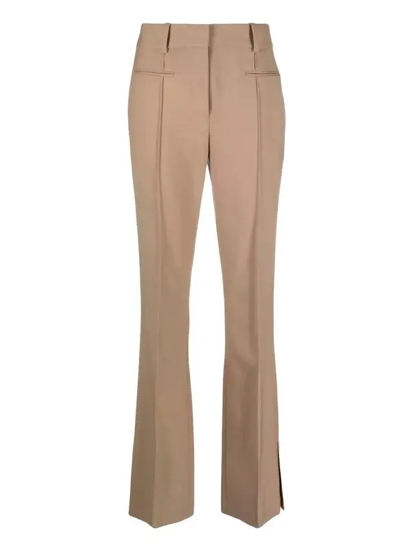 Helmut Lang Flared Tailored Trousers - Brown