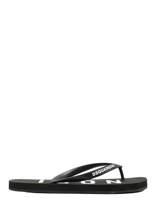 Dsquared2 Logo-strap Flip-flops - Black