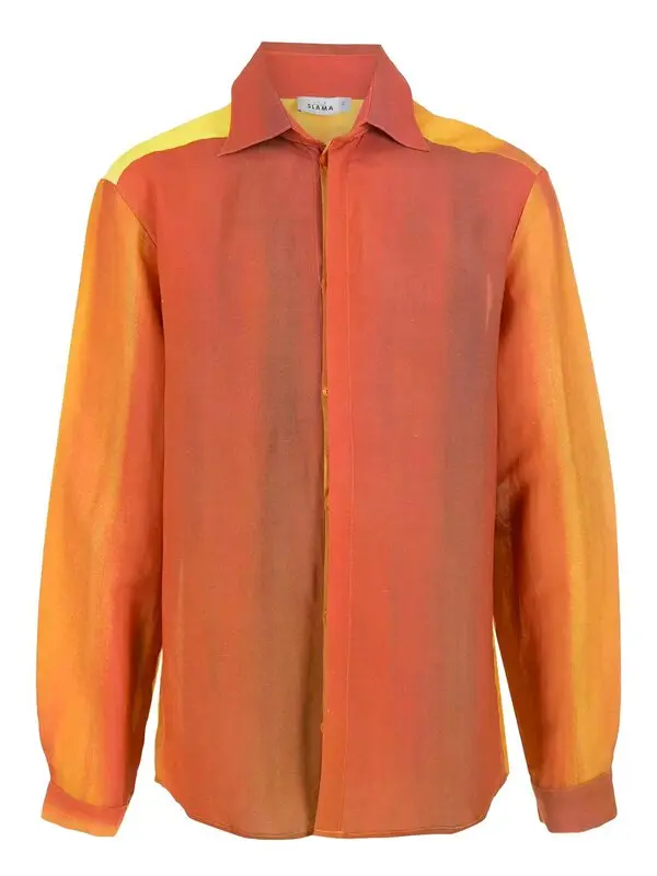 AMIR SLAMA Printed Long-sleeve Shirt - Red