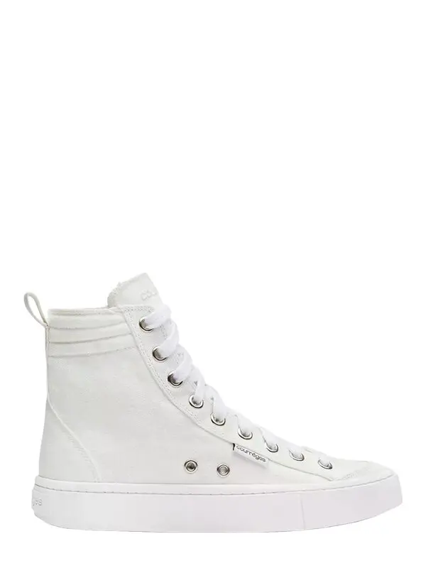 COURREGES Panelled Canvas Sneakers - White