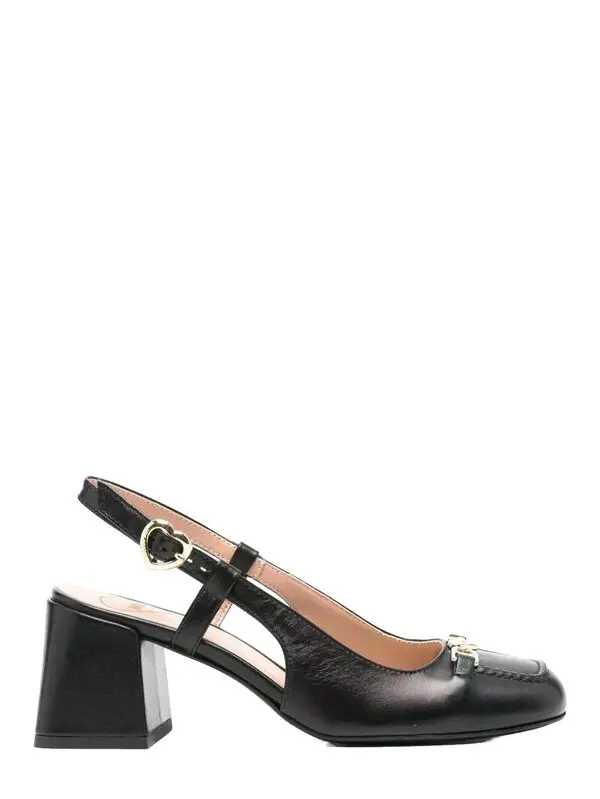 Moschino 70mm Love Chain Pumps - Black