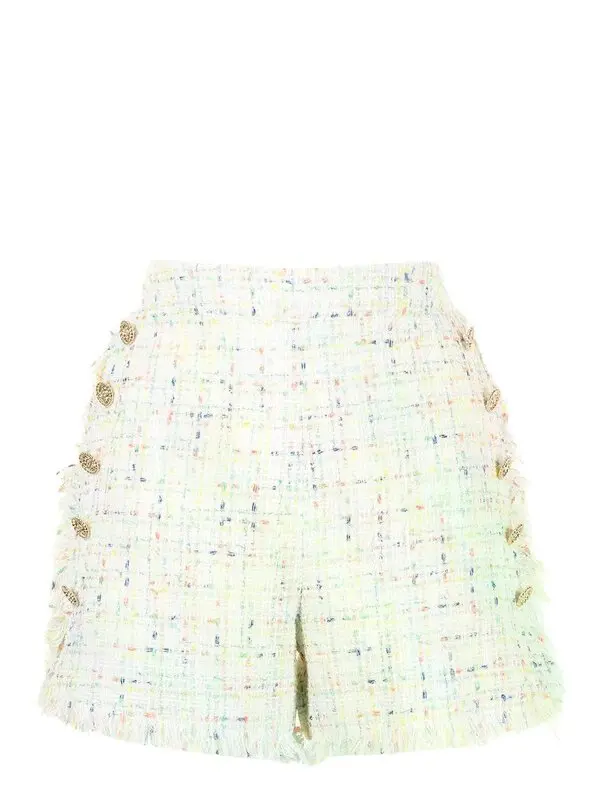 EDWARD ACHOUR PARIS Tweed Sailor Shorts - Multicolour
