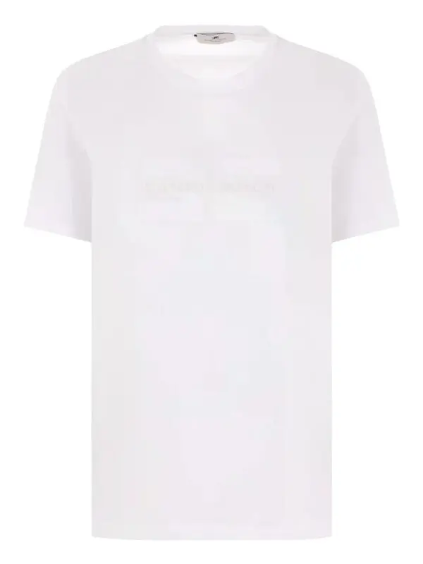 Elisabetta Franchi Logo-print T-shirt - White