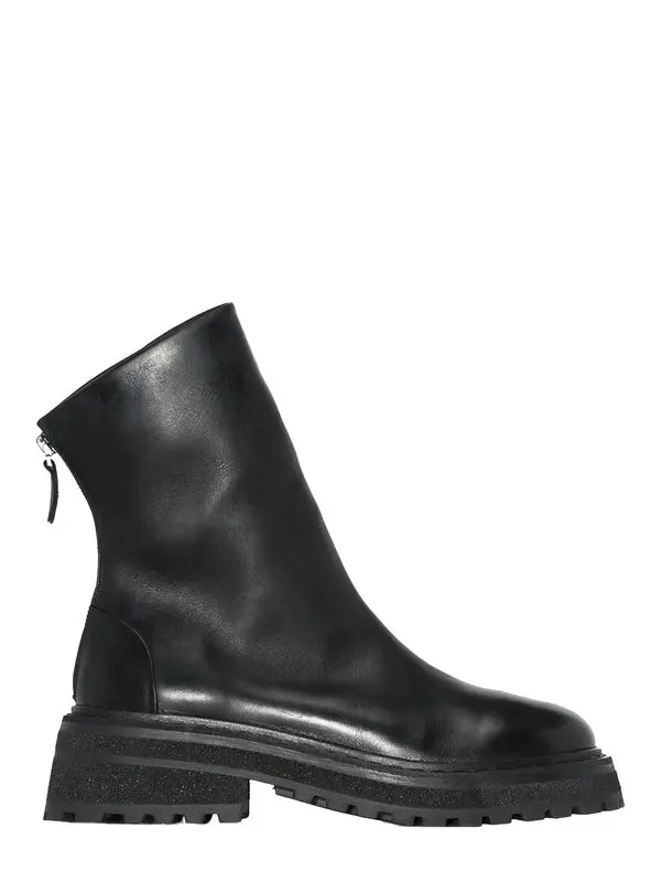 Marsèll Leather Ankle Boots - Black