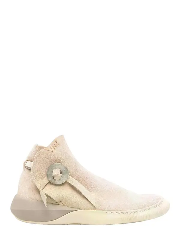 Visvim Gila Moc Mid Ii-folk Suede Sneakers - Neutrals