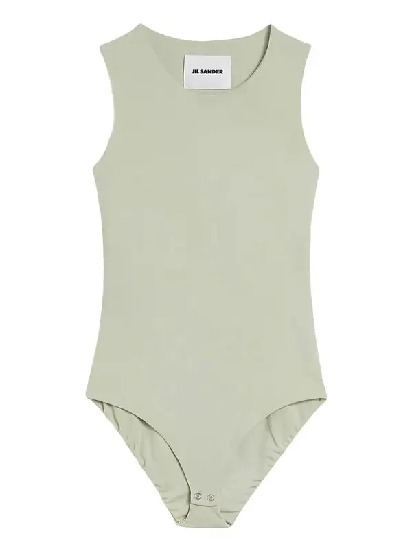 JIL SANDER Round-neck Sleeveless Bodysuit - Neutrals