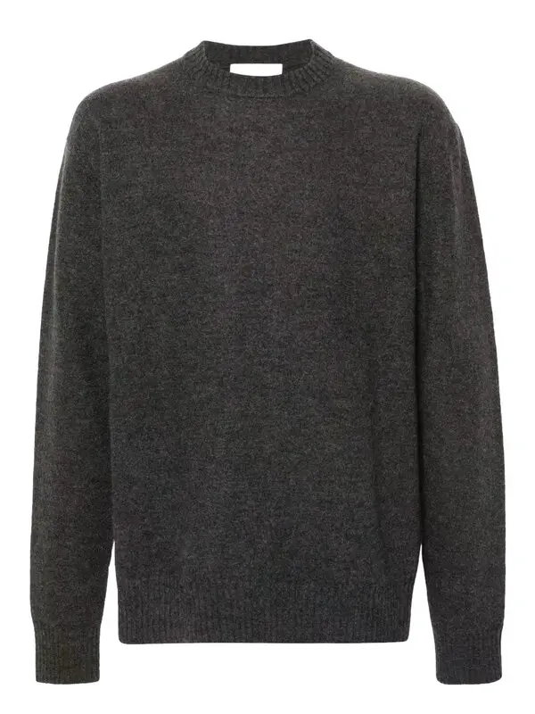 JIL SANDER Crew-neck Wool Jumper - Grey