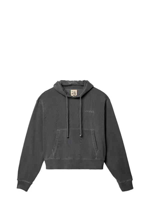 Camper Logo-embroidered Cotton Hoodie - Grey