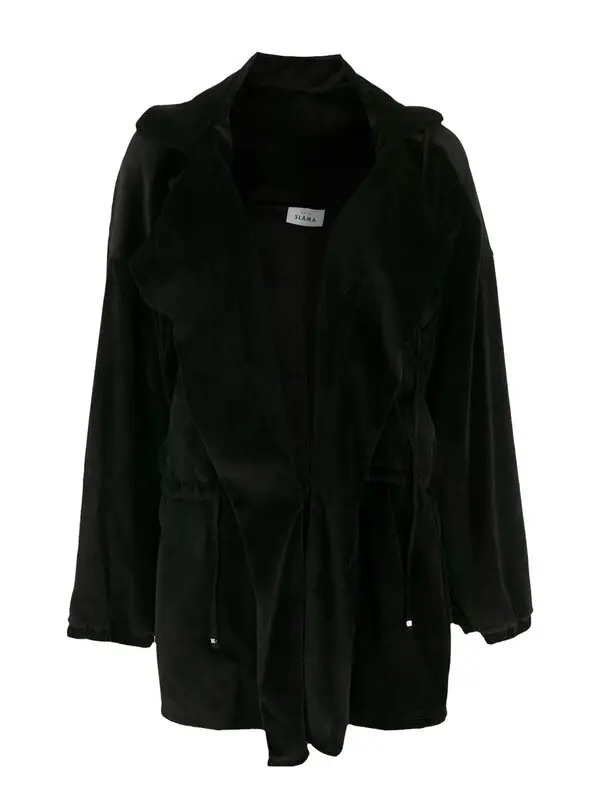 AMIR SLAMA Slouch Hooded Jacket - Black