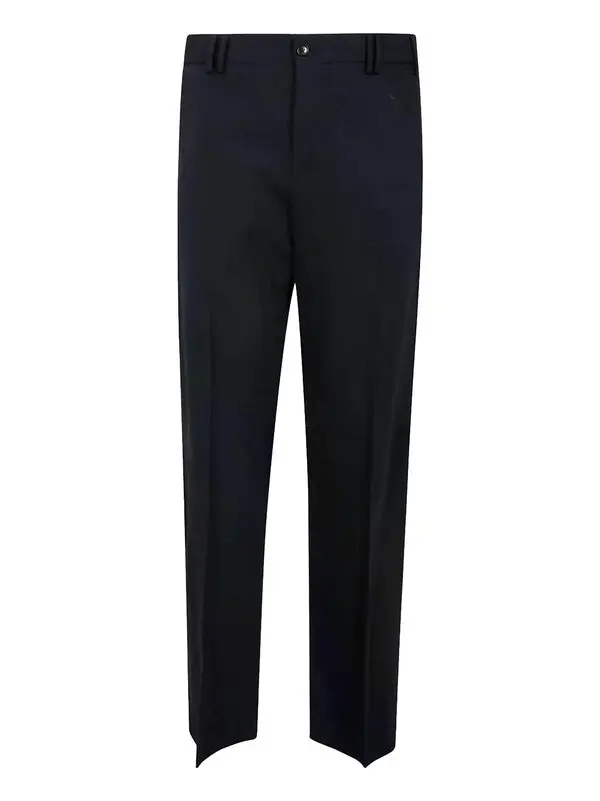 PT TORINO Wool Straight-leg Trousers - Blue