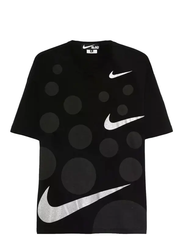 Comme Des Garçons X Nike Swoosh Logo-detail T-shirt - Black