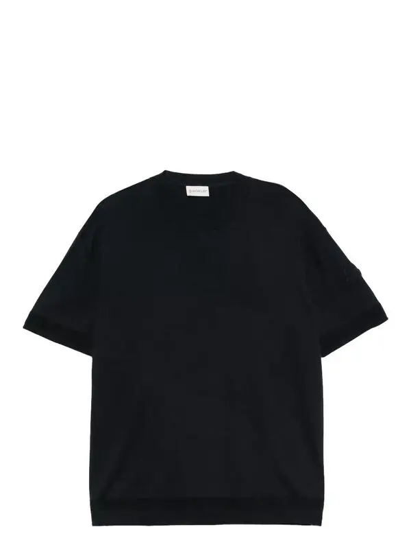 Moncler Knitted T-shirt - Blue