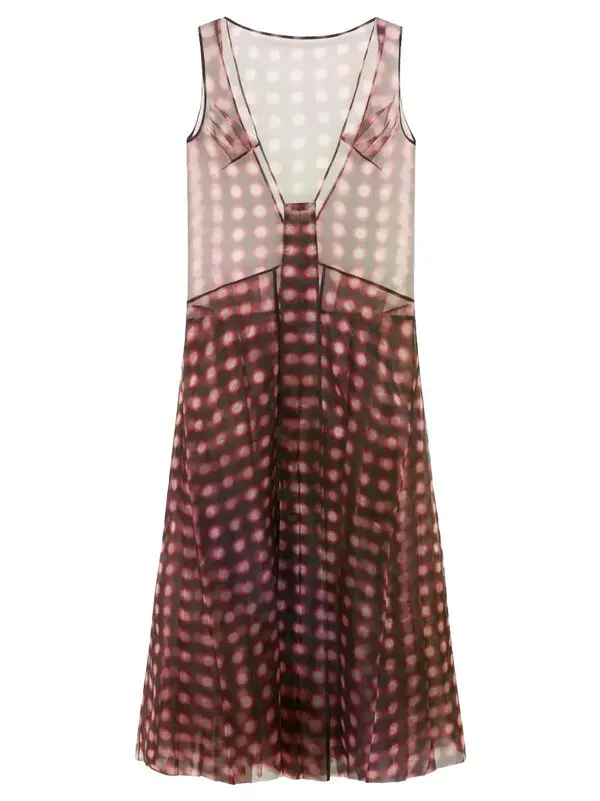 16Arlington Morfyd Polka Dot Midi Dress - Red