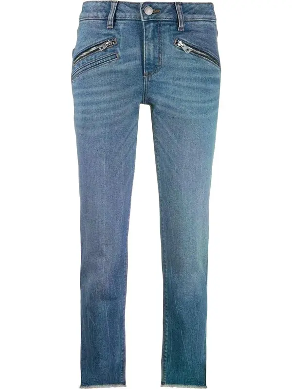 Zadig&Voltaire Ava Slim-cut Cropped Jeans - Blue