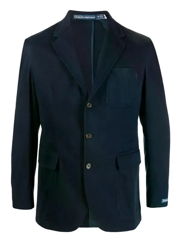 Polo Ralph Lauren Notched-lapel Single-breasted Blazer - Blue
