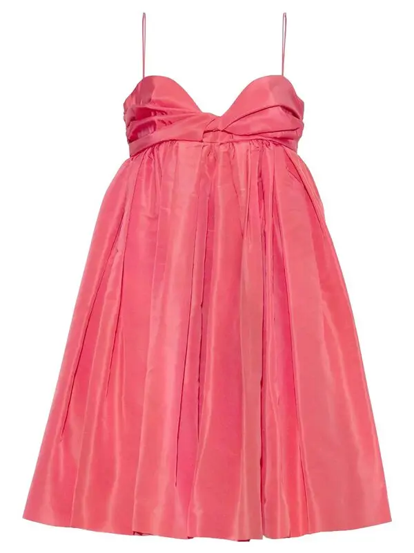 Adam Lippes Voluminous-skirt Silk Dress - Pink