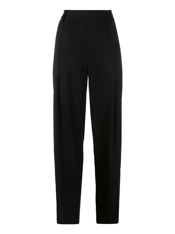 Vince Pleat-front Straight-leg Trousers - Black