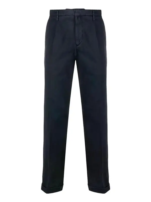 BRIGLIA 1949 Pleated Straight-leg Trousers - Blue