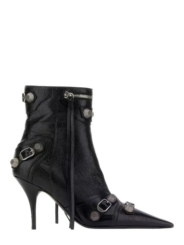 Balenciaga Studded Ankle Boots - Black