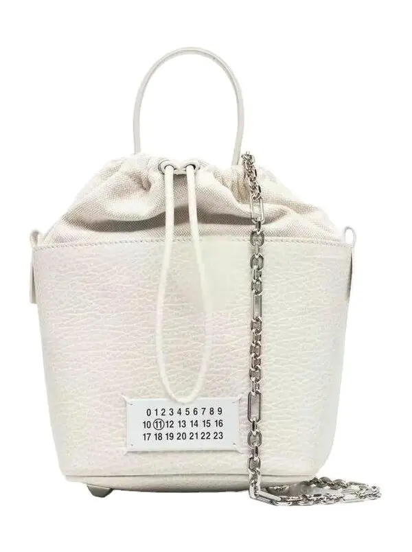 MAISON MARGIELA Small 5ac Bucket Bag - Neutrals